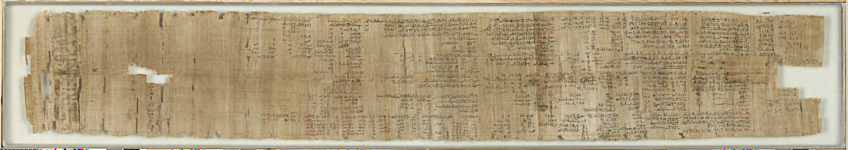 Egypte_Rhind_Mathematical_Papyrus_full_recto_©_The_Trustees_of_the ...